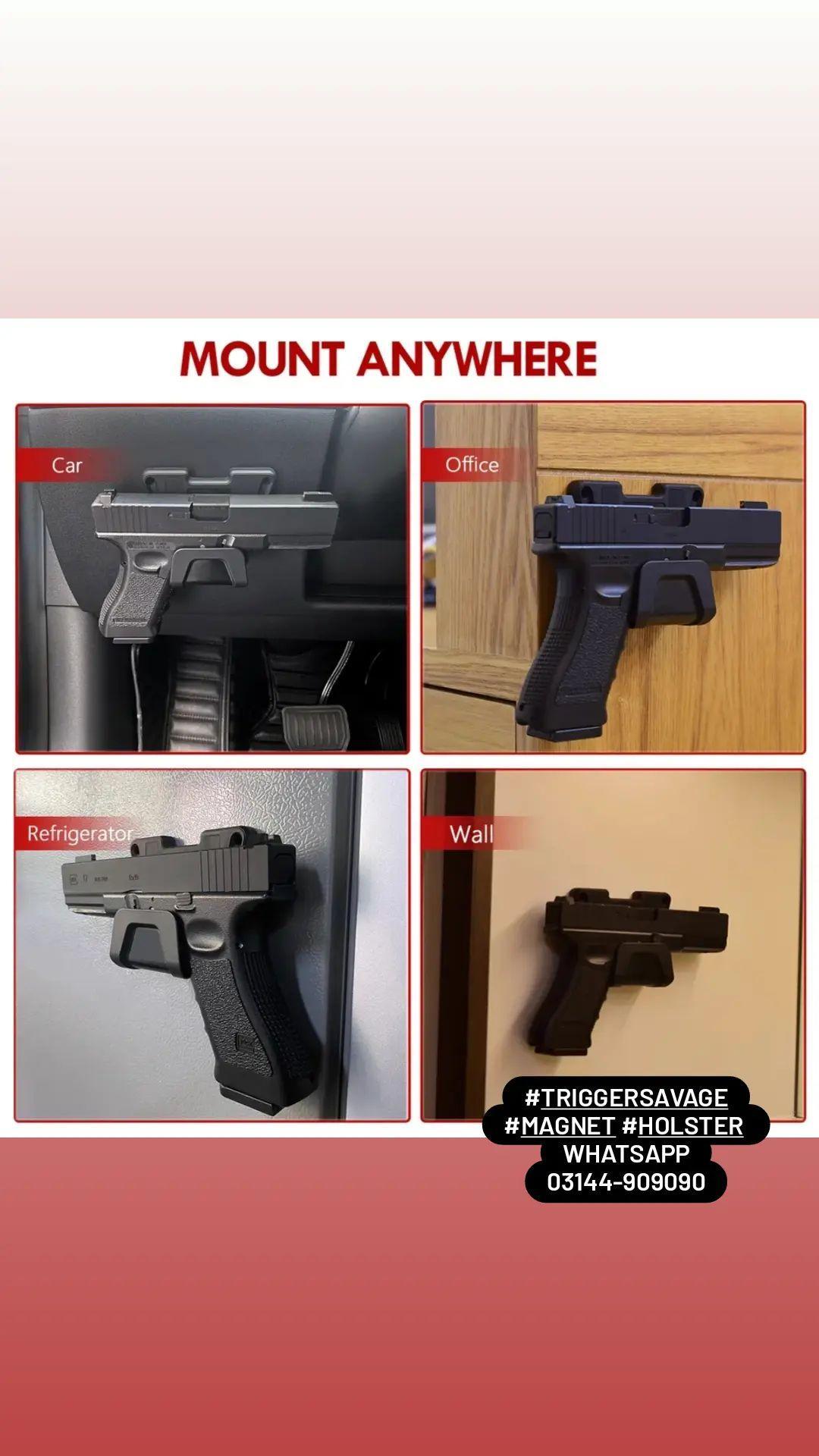 Concealed Gun Magnet Mount Holster For Glock, CZ, Rifle, Shotgun With ...